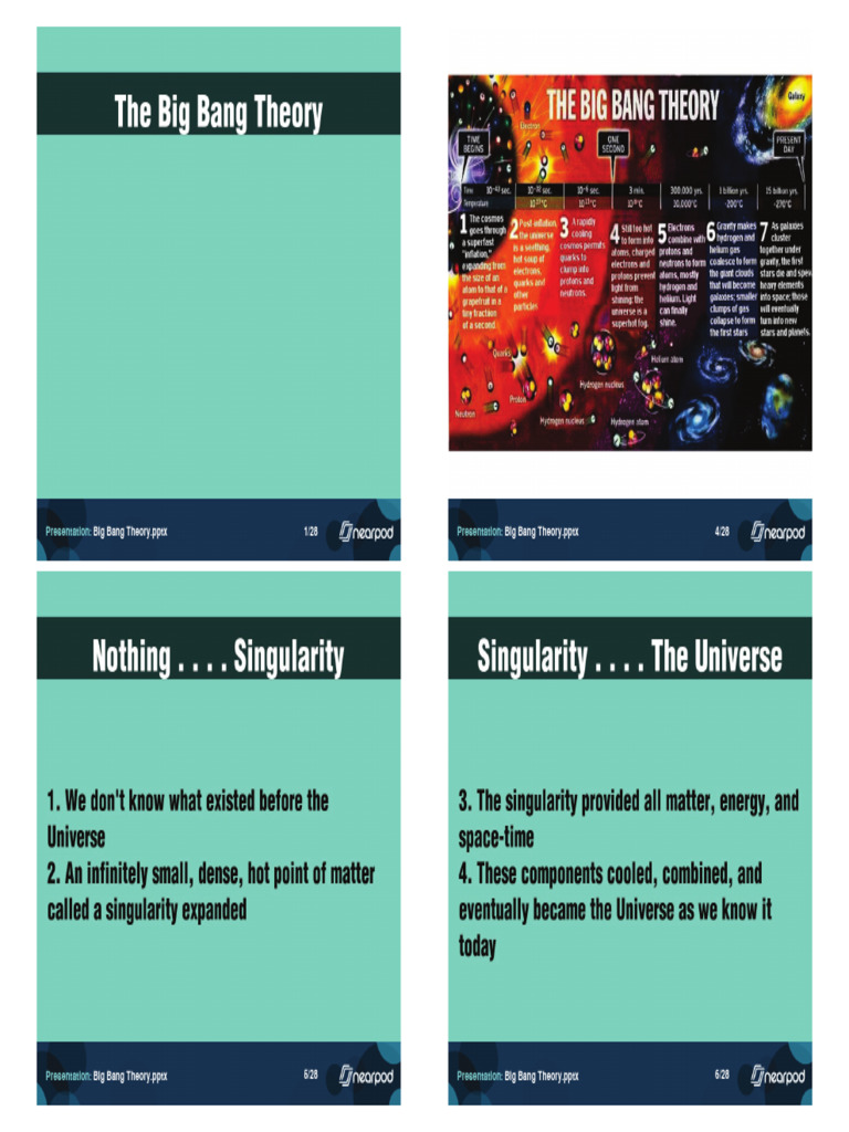 Notes - Big Bang Theory | PDF Notes - Big Bang Theory | PDF