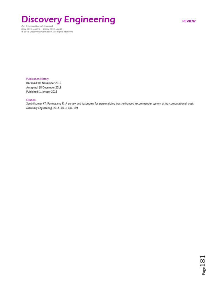A Survey and Taxonomy For Personalizing Trust Enhanced Recommender ... A Survey and Taxonomy For Personalizing Trust Enhanced Recommender ...