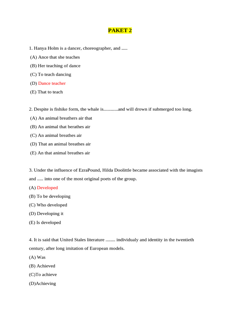Contoh Soal Structure | PDF