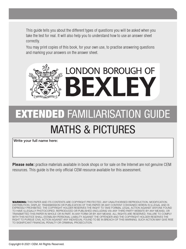 Bexley Combined Extended Familiarisation Book 2 | PDF
