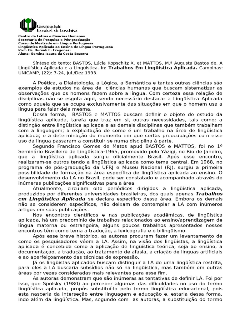 BASTOS | PDF