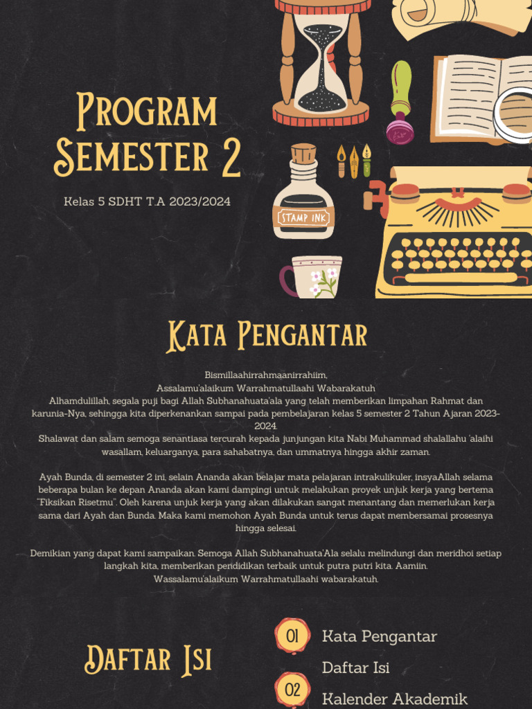 Program Kelas 5 Semester 2 | PDF