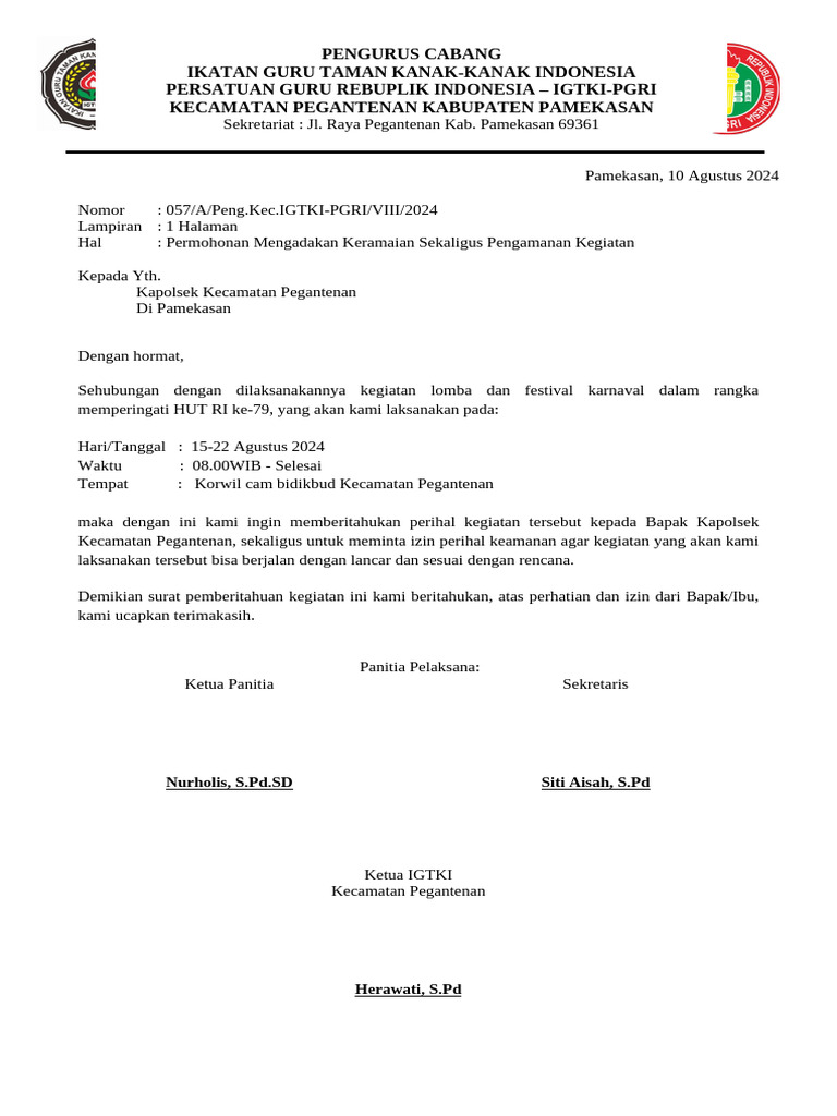 Undangan Polsek | PDF