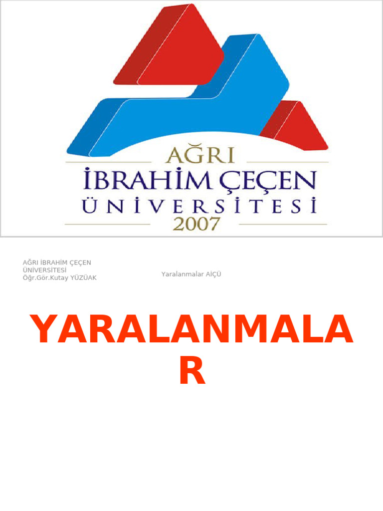 8 Yaralanmalar | PDF
