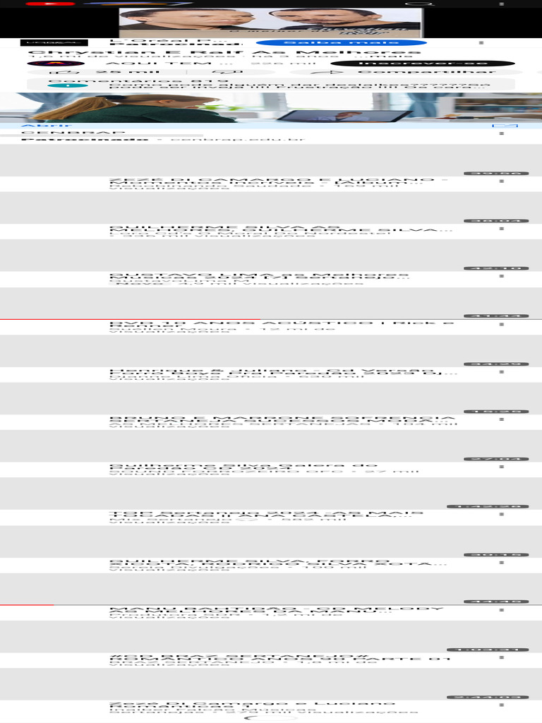 Chrystian E Ralf As Melhores - YouTube | PDF