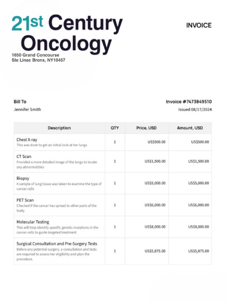 21st CENTURY ONCOLOGY INVOICE | PDF 21st CENTURY ONCOLOGY INVOICE | PDF