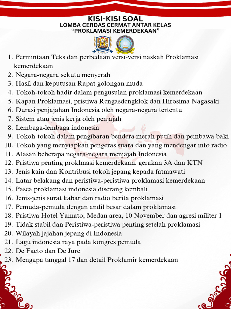 Kisi-Kisi LCC Antar Kelas Sman 1 Palmatak | PDF