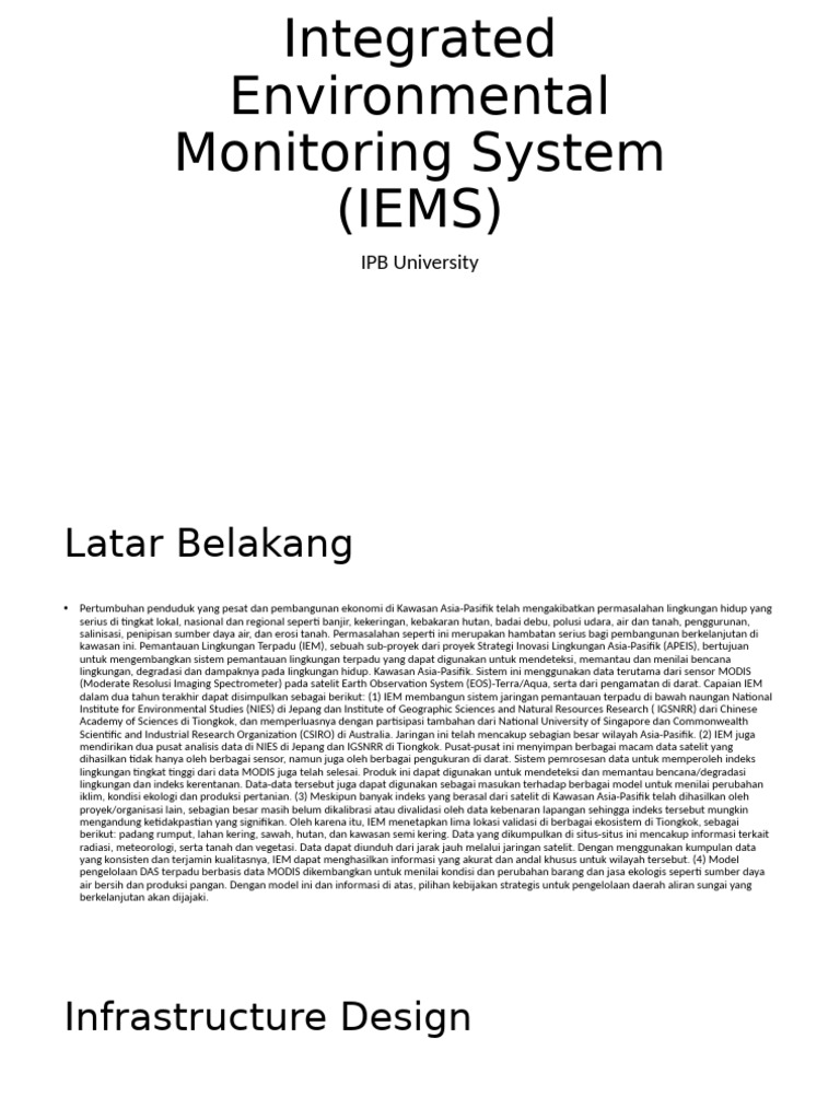 Integrated Environmental Monitoring System | PDF