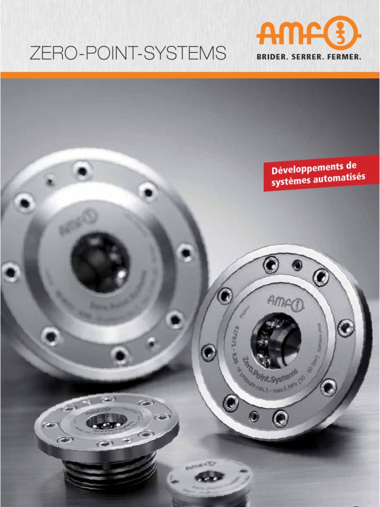 Catalogue AMF Zero Point Systems | Usinage | Pompe