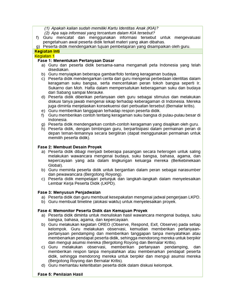 Modul Ajar PP | PDF