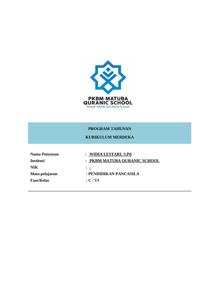 PROTA PPKN KELAS 6 | PDF