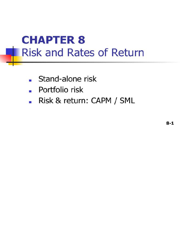 Risk and Return | PDF