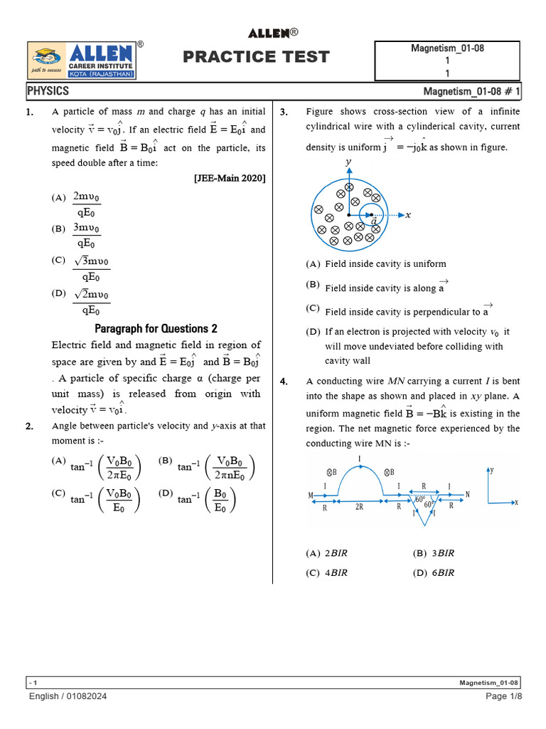 Magnetism - 01 08 Allen | PDF