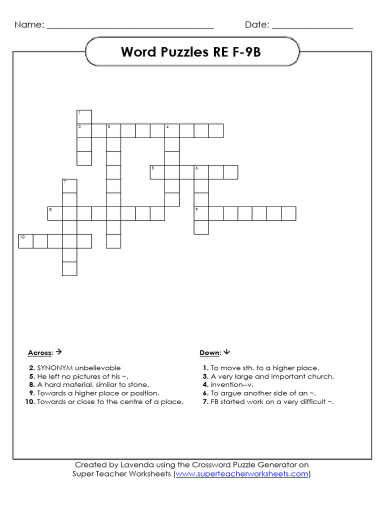 Super_Teacher_Worksheets_Word_Puzzles_RE_F-9B | PDF