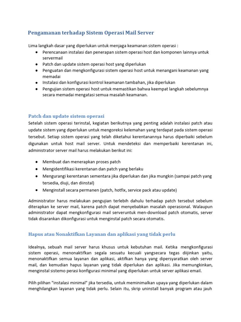 ASJ Materi 4 Mail Server Security | PDF