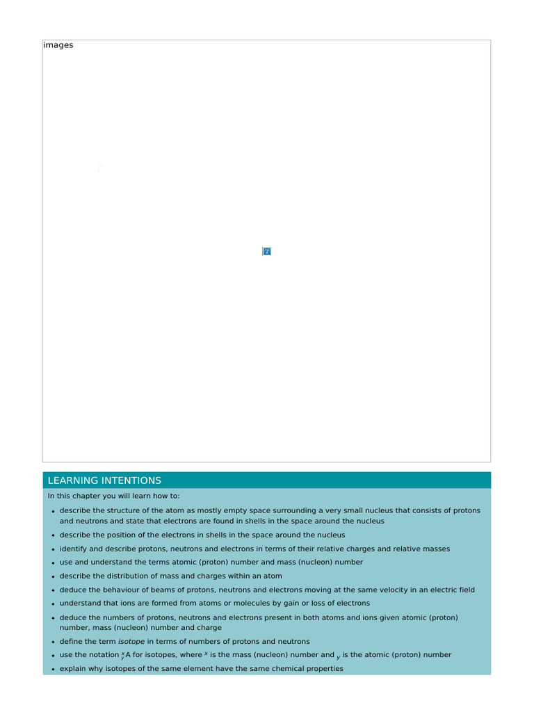 CH 1.atomic Structure | PDF