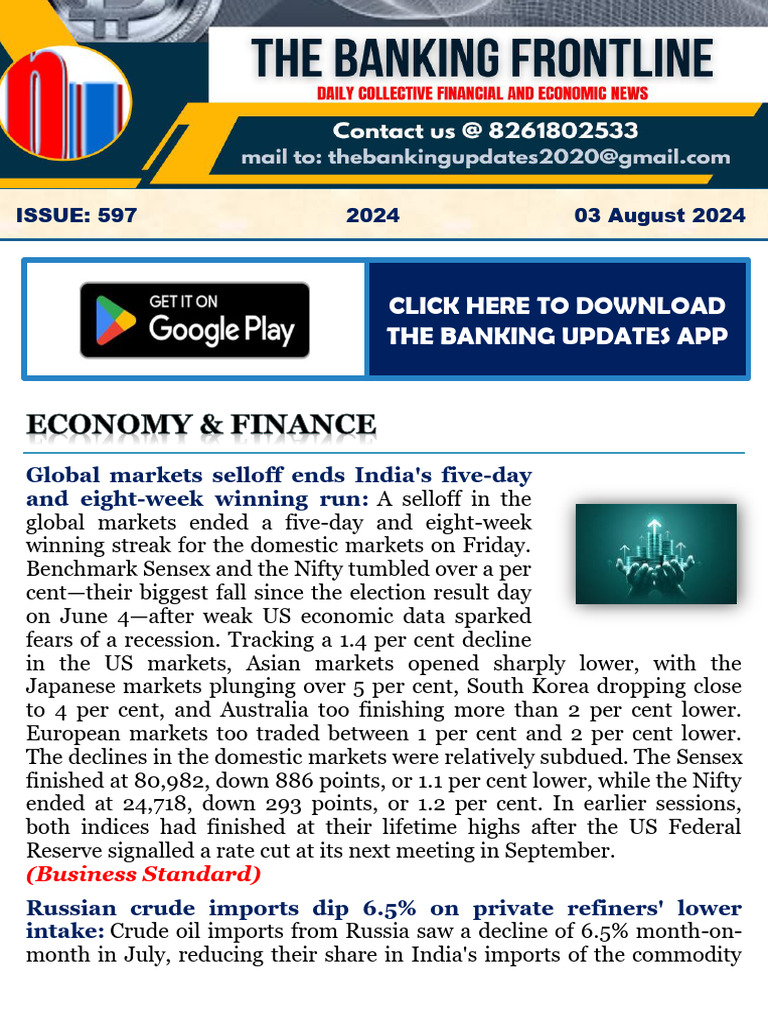 03.08.2024 - The Banking Frontline | PDF | Capital Requirement | Banks