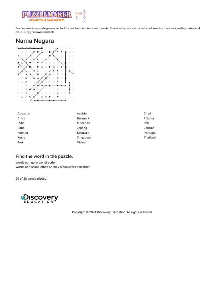 Word Search Puzzle _ Discovery Education Puzzlemaker (7) | PDF