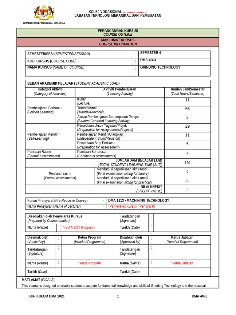 CO DMA 4063 Grinding Technology | PDF