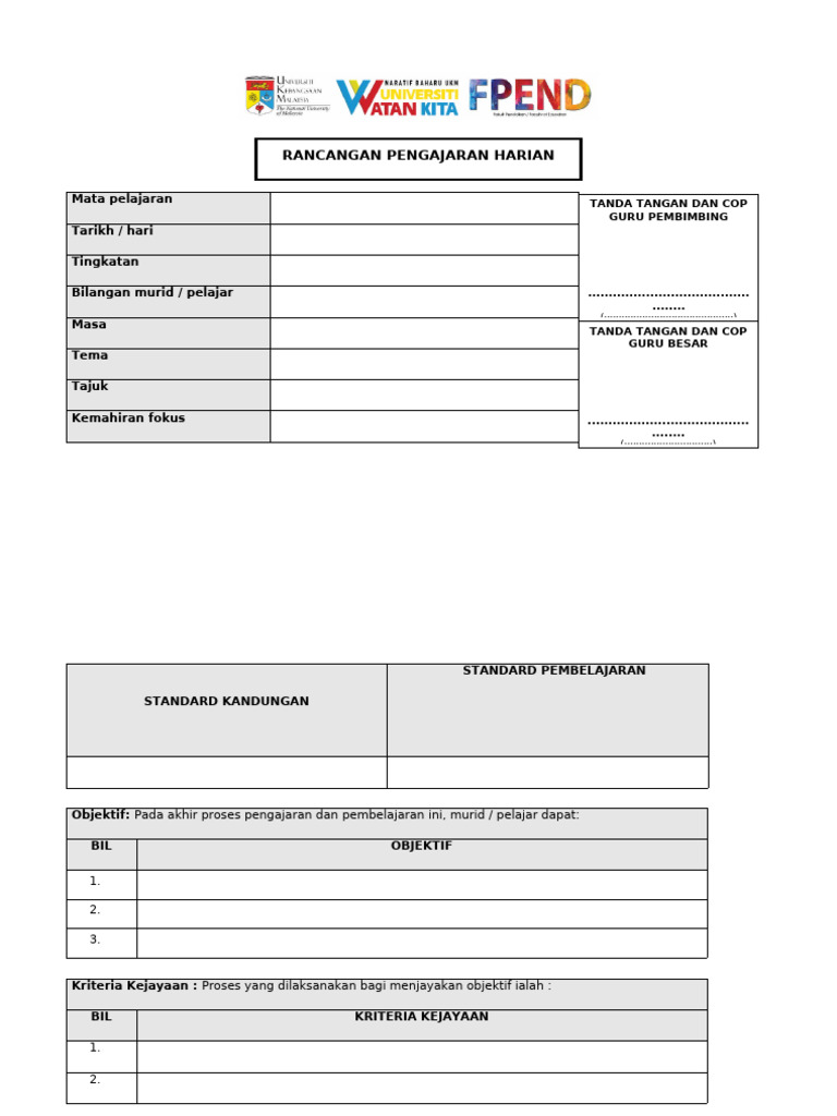 Template RPH | PDF