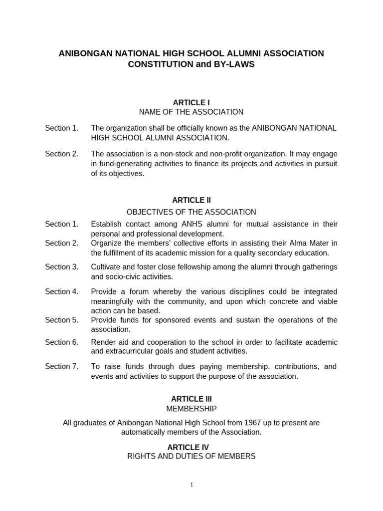 CBL Constitution | PDF