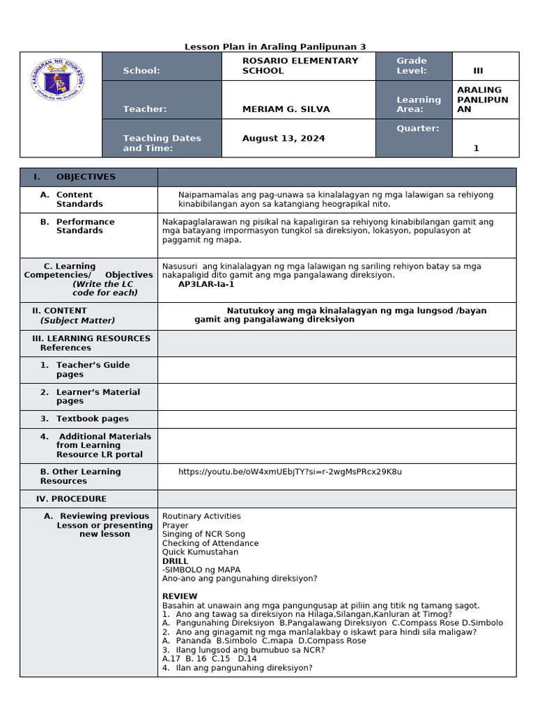 Q1 WK2 AP DAY 2 Aug 13 | PDF