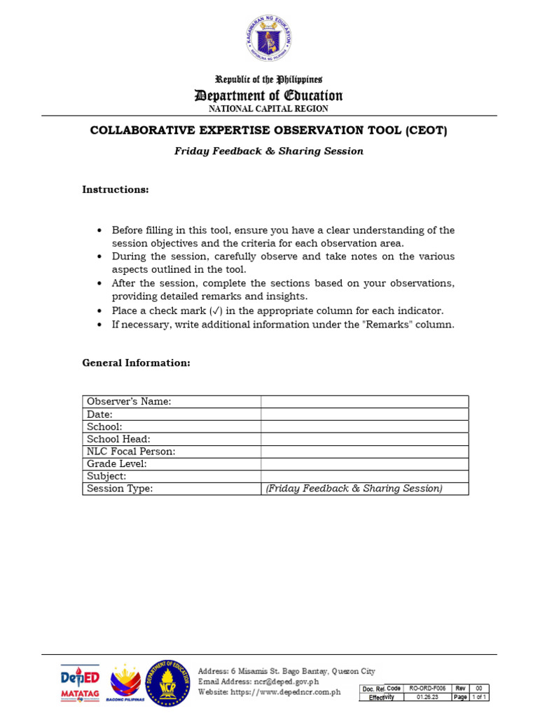 Collab Friday Tool | PDF