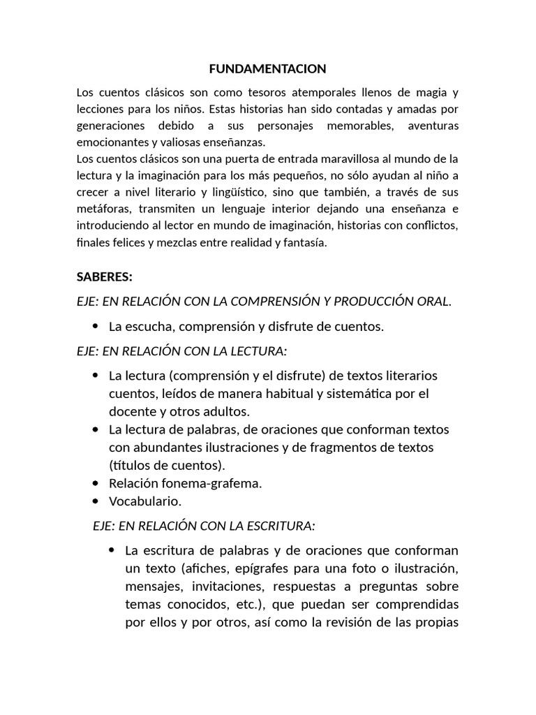 Cuentos Tradicionales | PDF