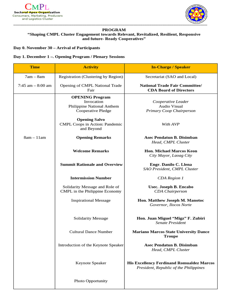 CMPL Summit Program 11282022 | PDF | Economies