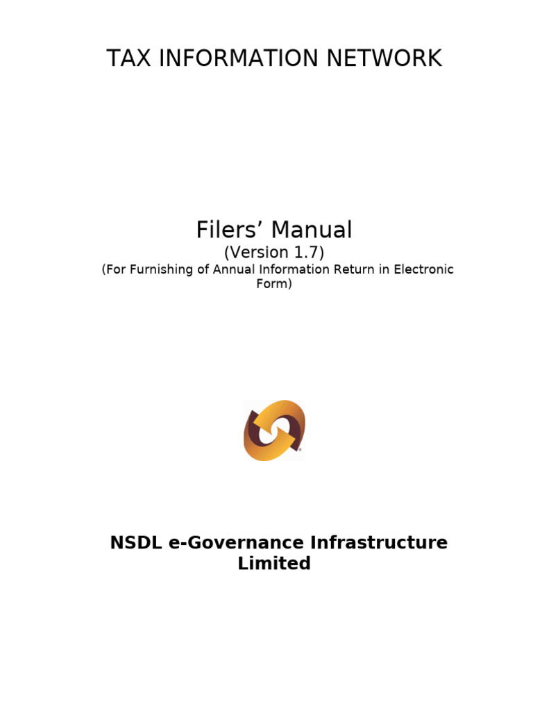AIR Filers Manual - Ver1 7 | PDF