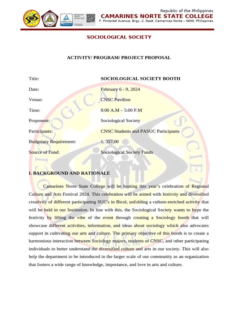 Booth Proposal | PDF