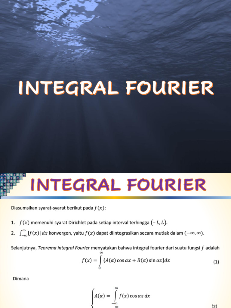 Integral Fourier | PDF