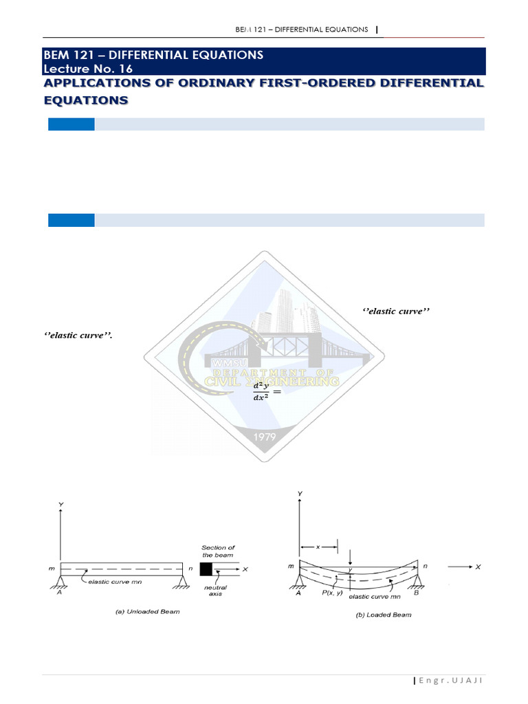 Bem 121 Deflection of Beams | PDF