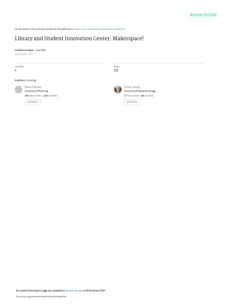 Library and Student Innovation Center Makerspace | PDF | 3 D Printing | Printer (Computing)