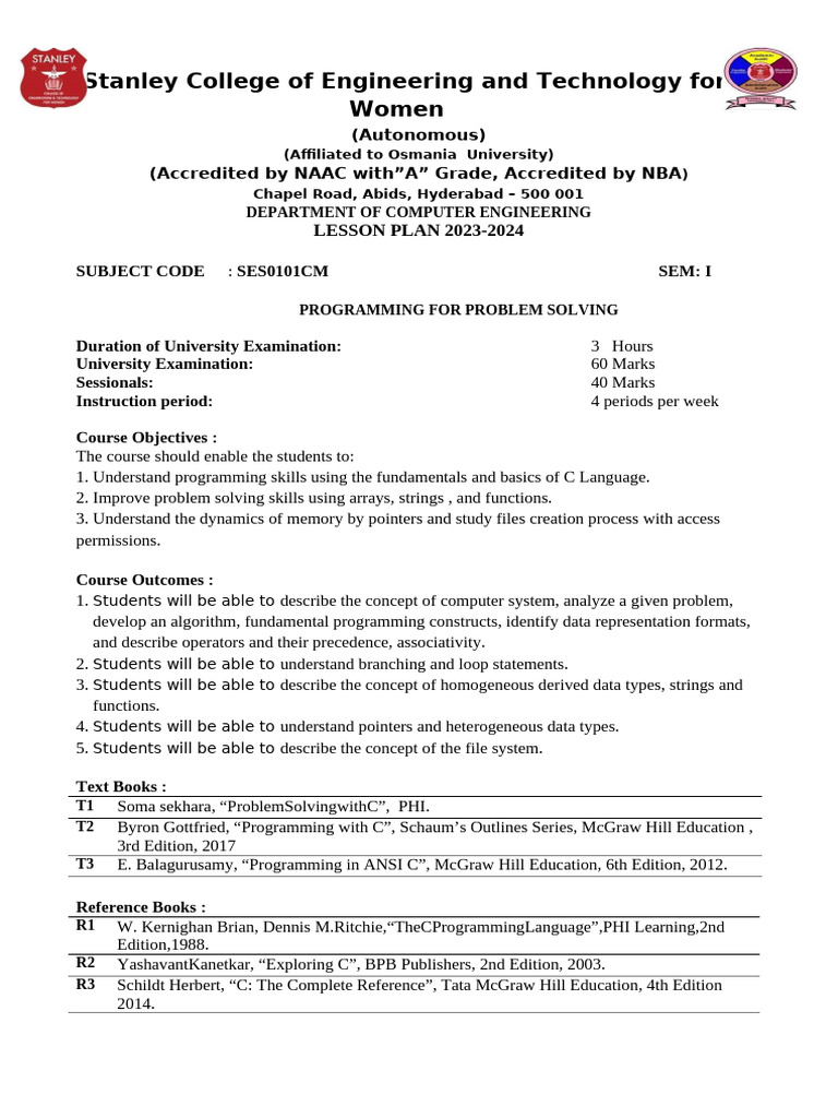 Pps Lesson Plan Cme 2023-2024(With Dates) | PDF