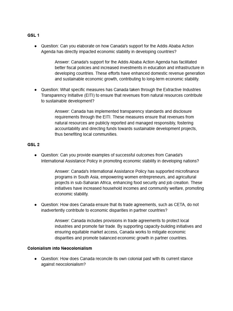 Possible Questions and Answers | PDF