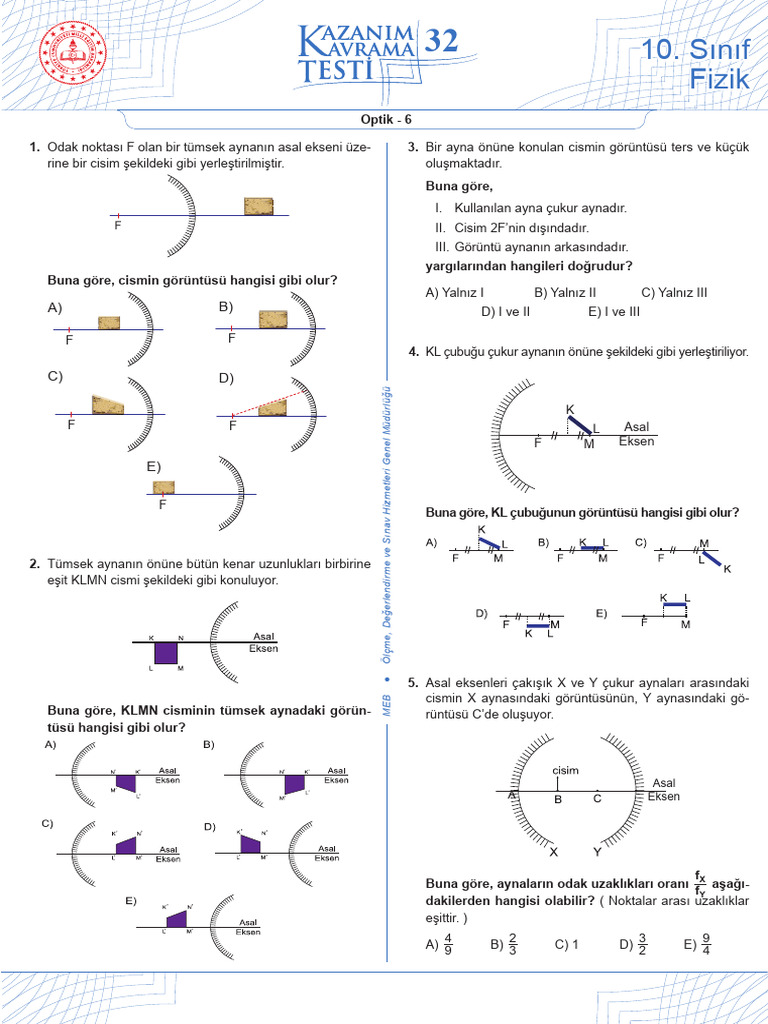 Sınıf Fizik Fizik | PDF