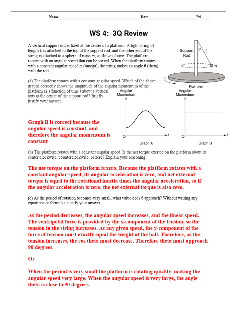 AP Physics 1 Torque | PDF