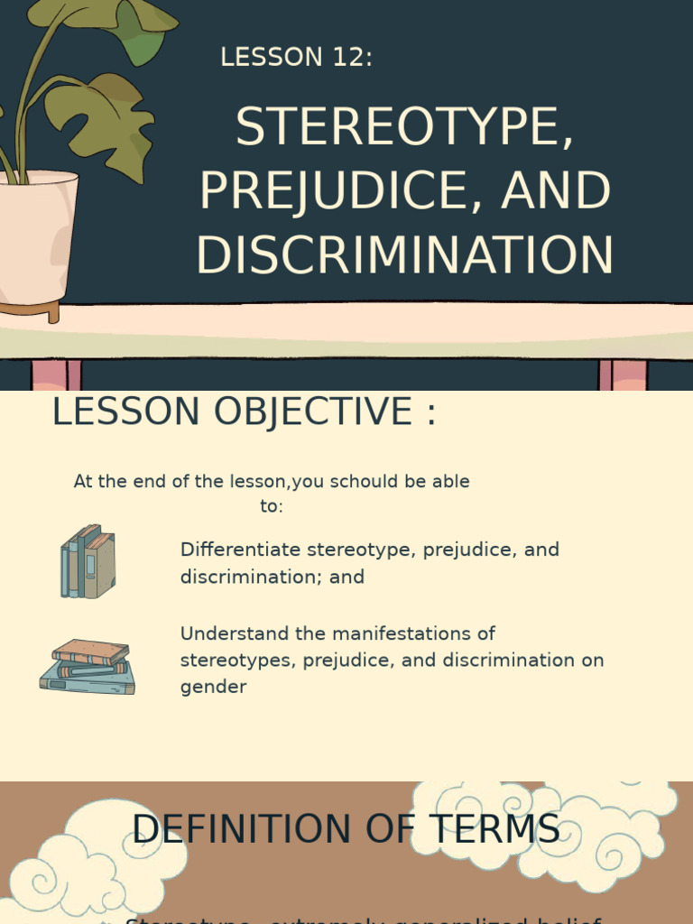 Stereotype, Prejudice & Discrimination | PDF