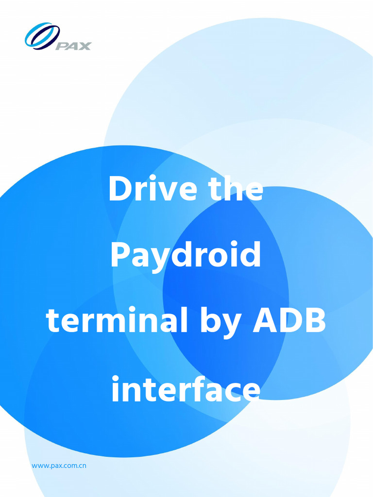 Drive The Paydroid Terminal by ADB Interface | PDF