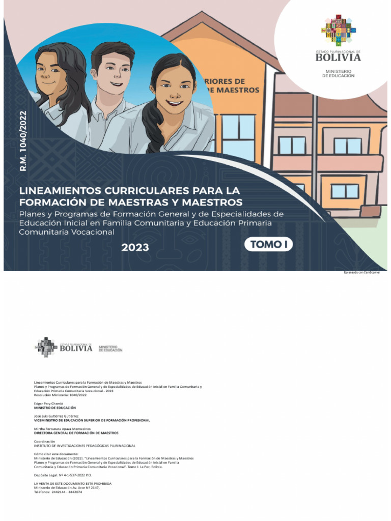 Lineamientos Curriculares Para La Formación De Maestras Y Maestros