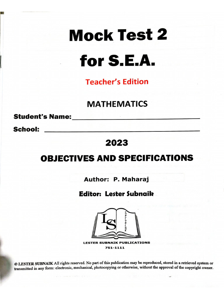 Subnaik Mock 2 | PDF