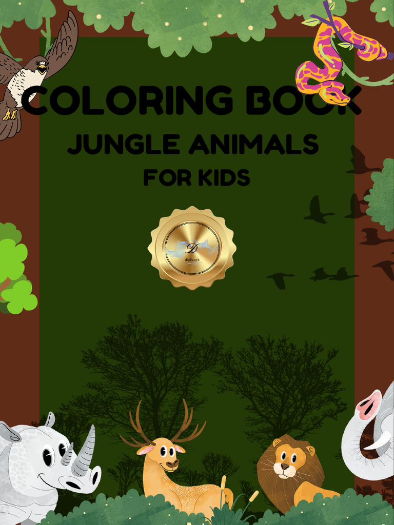 Coloring Book For Kids - Jungle Animals | PDF