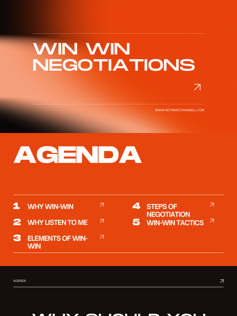 Win Win Negotiations | PDF