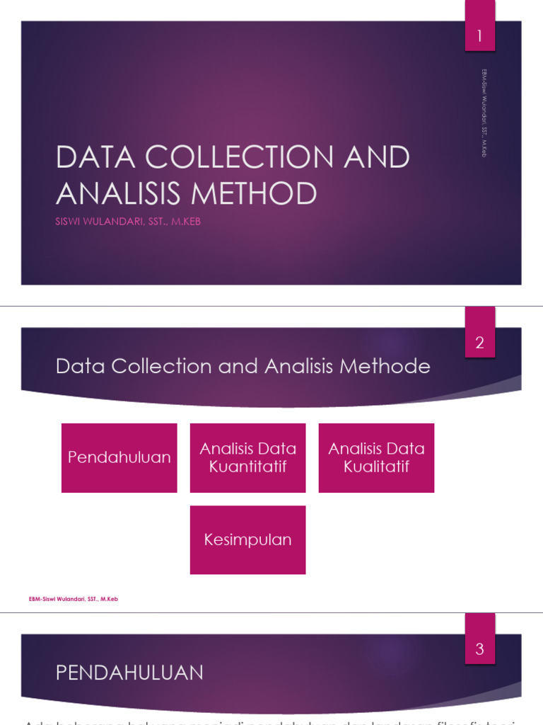 Data Collection and Analisis Method | PDF