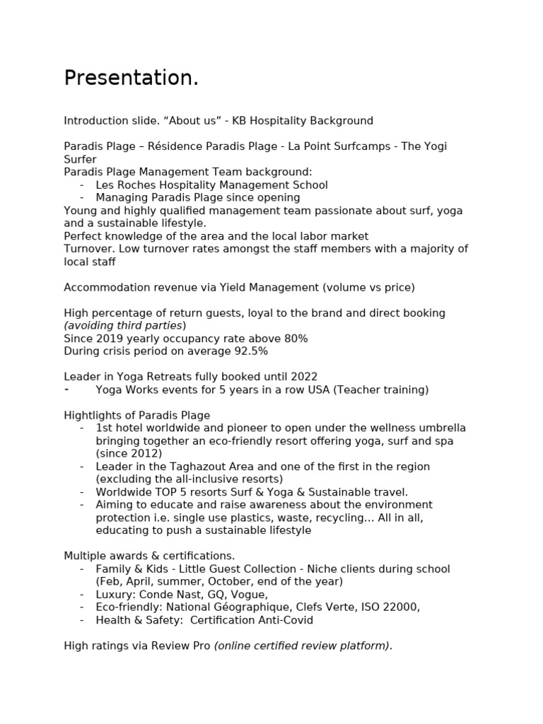 Presentation_PART 1 | PDF