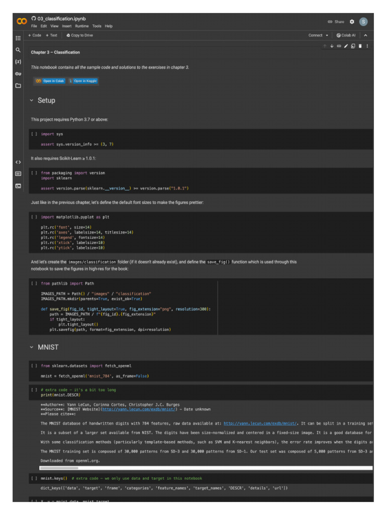 3 Classification ML Google Collab | PDF