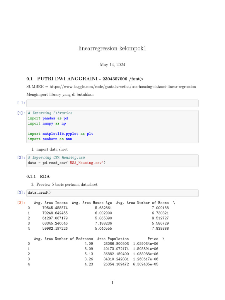 Linearregression | PDF