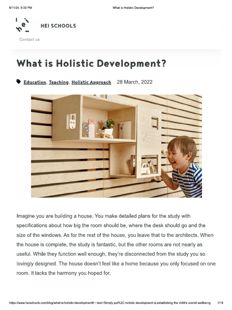 holistic development | PDF