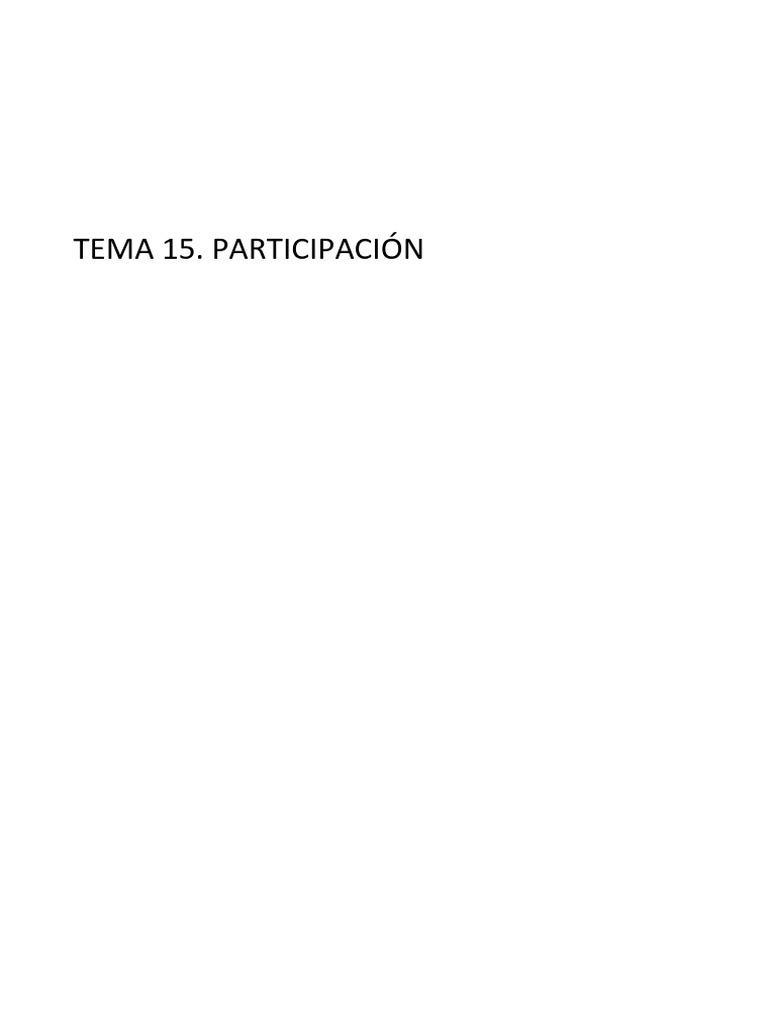 Tema 15 Derechos y Deber de Los Vecinos Informacion y Participacion ...